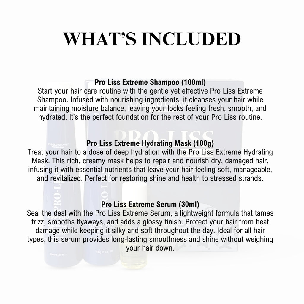 Pro- liss Extreme Travel Kit – Cabelo Chave